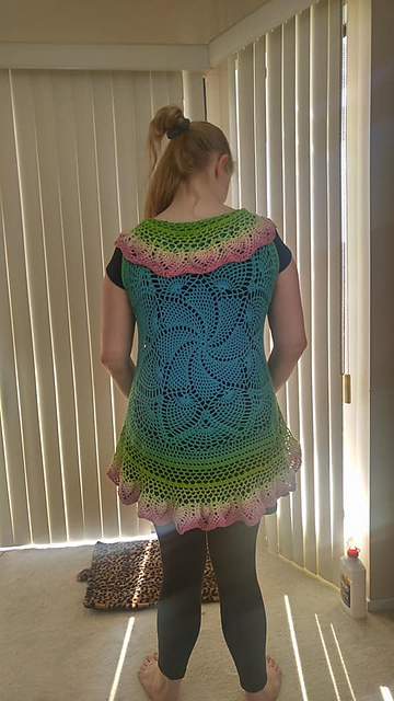 Ravelry: Pineapple Whirl Vest pattern by Valerie Swanson