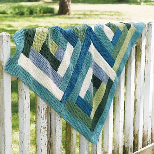 Ravelry: Valley Log Cabin Blanket pattern by Dena Childs