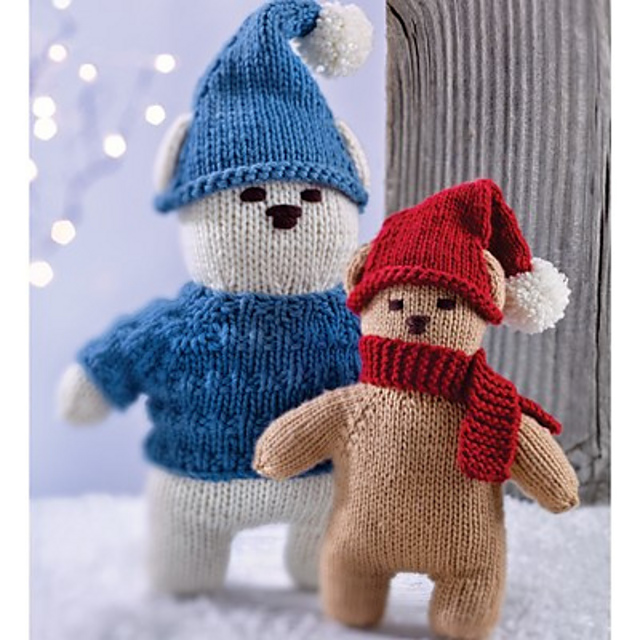 Ravelry: Holiday Bears pattern by Kirsten Hipsky