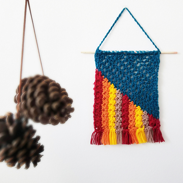 Ravelry: Autumn Lake Wall Hanging pattern by Valerie Rodrigues