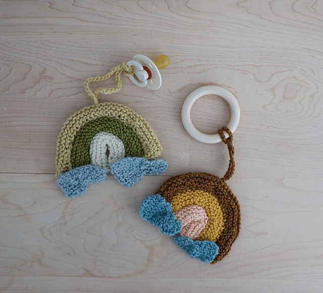 Ravelry: rainbow lovey pattern by Emily Hassett, Van Oordt’s Knittery