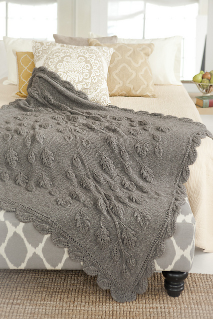 Ravelry: #27 Leaf Blanket pattern by Inge Spungen