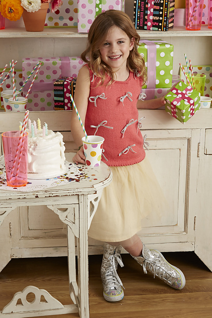 Ravelry: #26 Ribbon Bow Shell pattern by Sandi Prosser