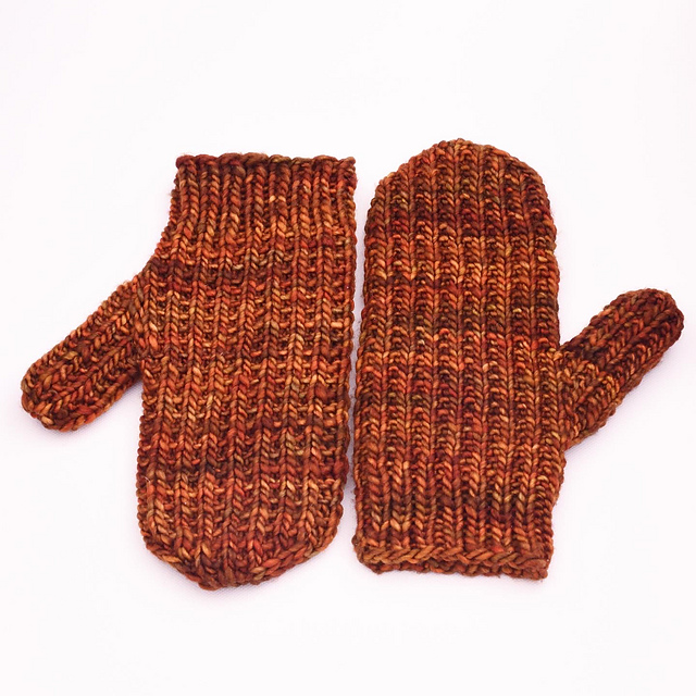 Ravelry: Varant's Mecha Broken Rib Mittens