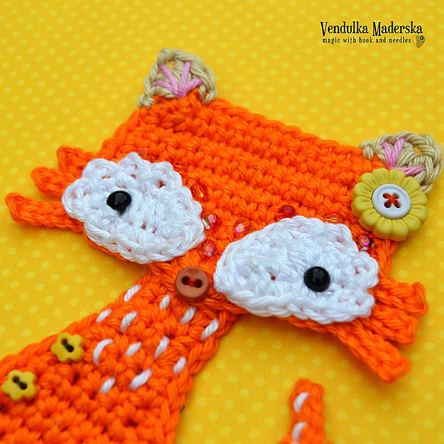 Ravelry: Fox Applique pattern by Vendula Maderska