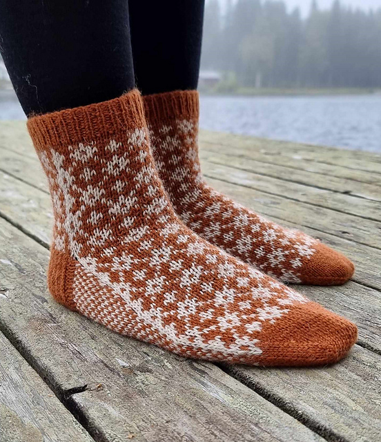 Ravelry: Angela socks pattern by Veronica Forsberg