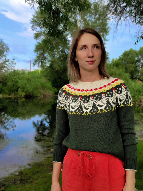 Ravelry: Henny Penny Sweater Fingering pattern by Svetlana Gibadullina