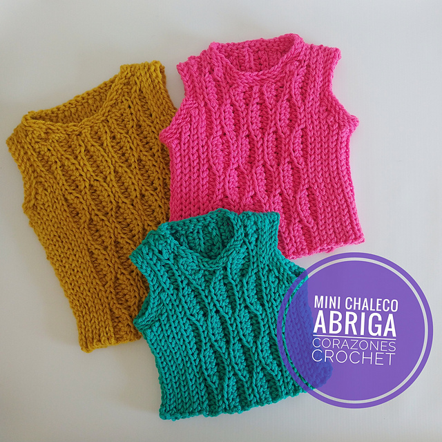Ravelry: MINI CHALECO ABRIGA CORAZONES pattern by ViGi Crochet