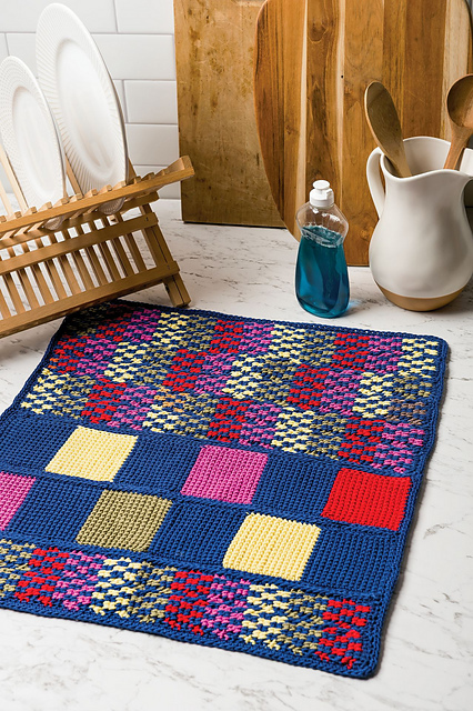Ravelry: Checkers Fair Isle Kitchen Mat pattern by Victoria Light