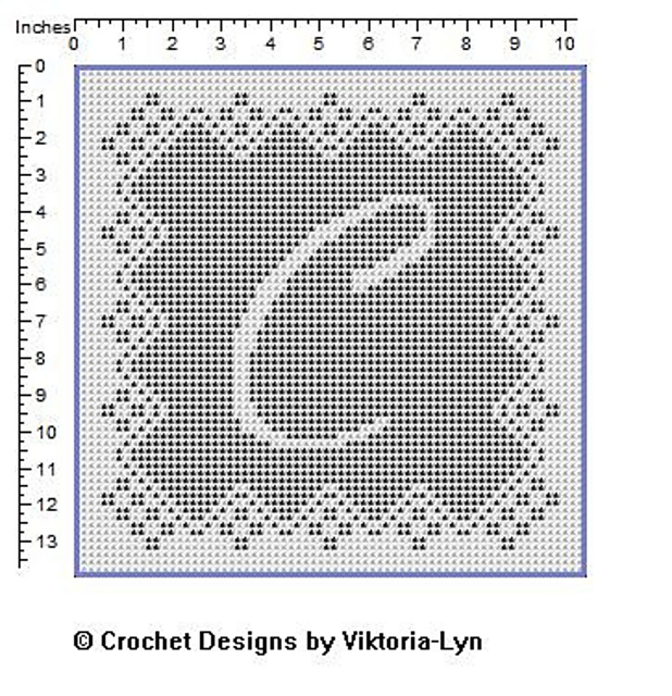 Ravelry: Filet Crochet Letter "C" pattern by Viktoria-Lyn