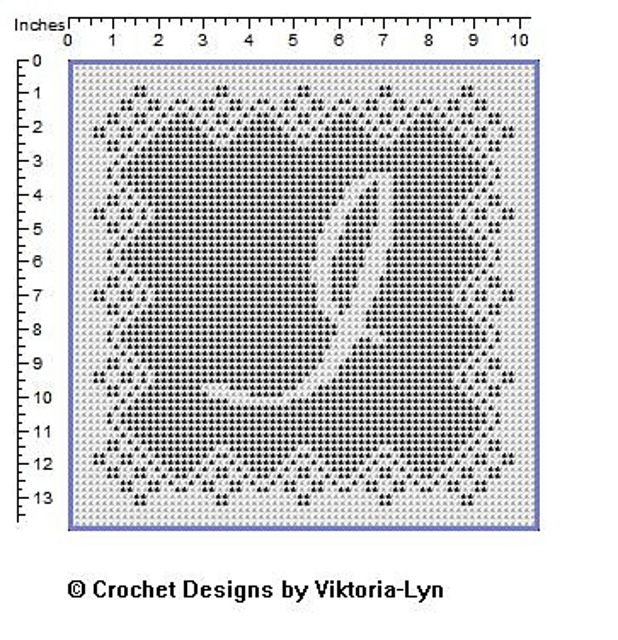 Ravelry: Filet crochet letter "I" pattern by Viktoria-Lyn