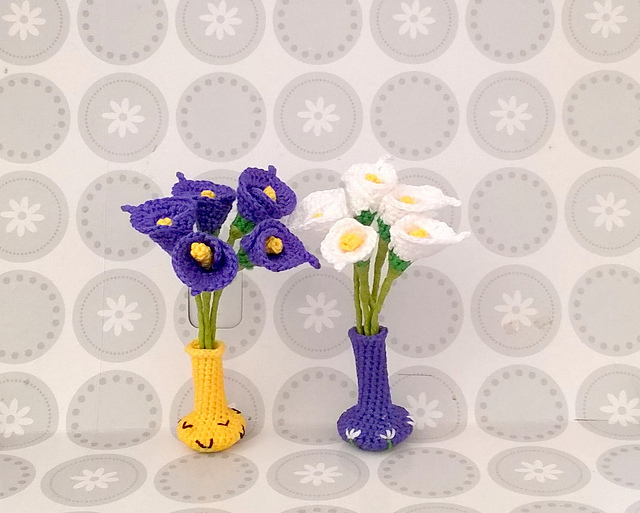 Ravelry: Mini Calla Lily Flower crochet pattern by Vina amigurumi