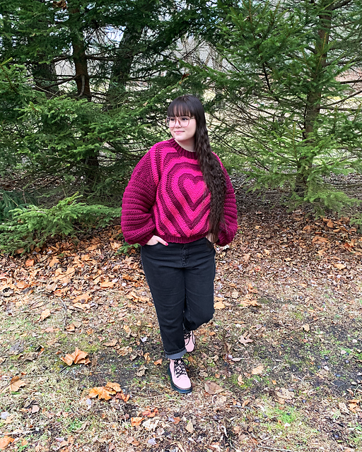 Ravelry: Heart Sweater pattern by Joey Diehl