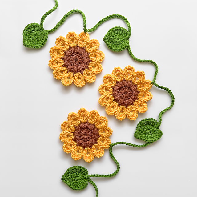 Ravelry: Sunflower Garland pattern by Joey Diehl