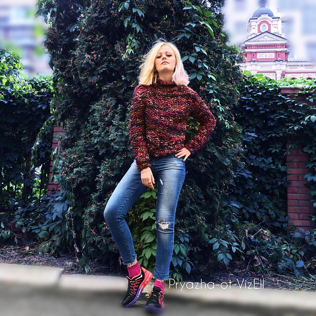 Ravelry: Pullover Caracol pattern by Viznaya Elena