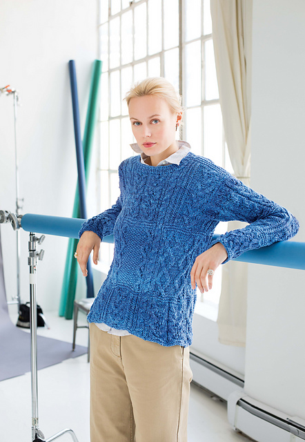 Ravelry: #15 Sampler Stitch Pullover pattern by Pat Olski