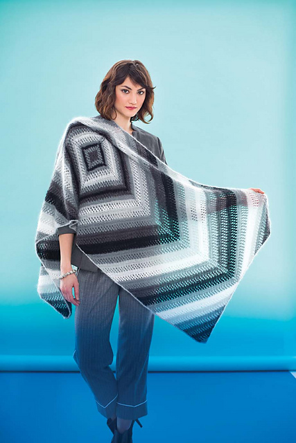 Ravelry: #22 Graphic Gradient Wrap pattern by Wei Wilkins