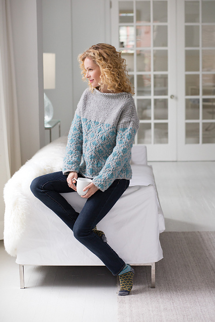 Ravelry: #01 Chunky Pullover pattern by Jacqueline van Dillen