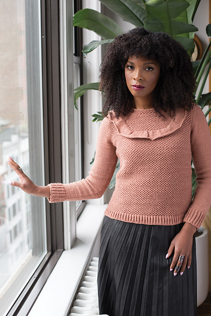 Ravelry: #24 Ruffle Yoke Sweater pattern by John Brinegar