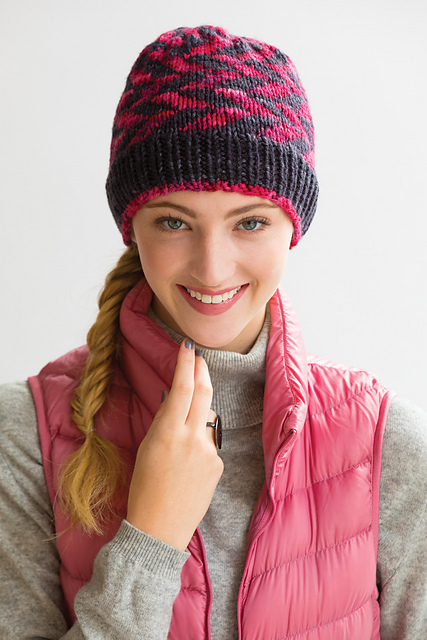 Ravelry: #12 Chevron Hat pattern by Matthew Schrank