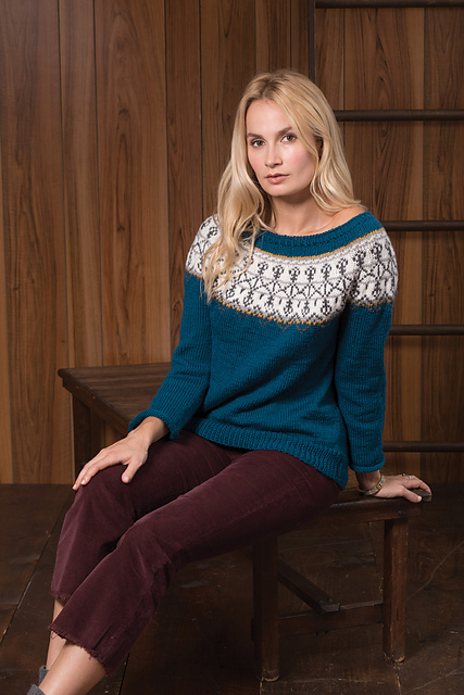 Ravelry: #01 Yoked Pullover pattern by Pat Olski