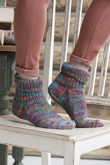 Ravelry: #8 Slipper Socks pattern by Pat Olski