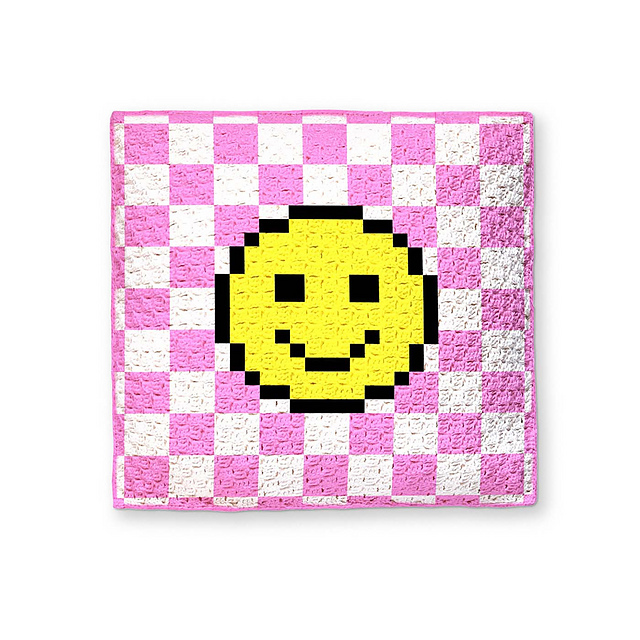 Ravelry: Smile in Сhess C2C Pillow pattern by Tree Studio