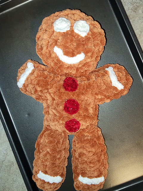 Ravelry: Gingerbread Man Cookie Plush pattern by WildFox Wonders