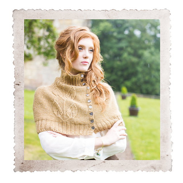 Ravelry: Sophia Leaf Capelet pattern by Emma Wright