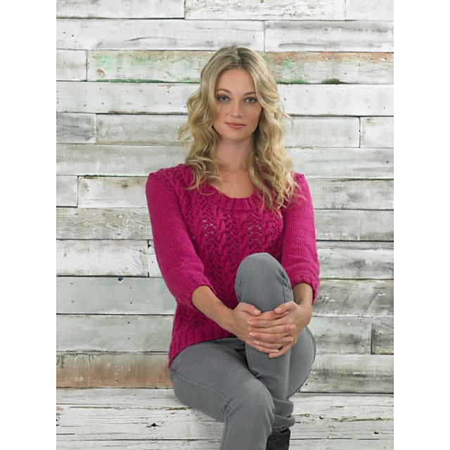 Ravelry: Stylish lacy Sweater pattern by Jenny Watson