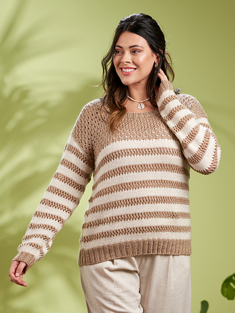 Ravelry: Cadence Lace Band Jumper pattern by Sarah Hatton