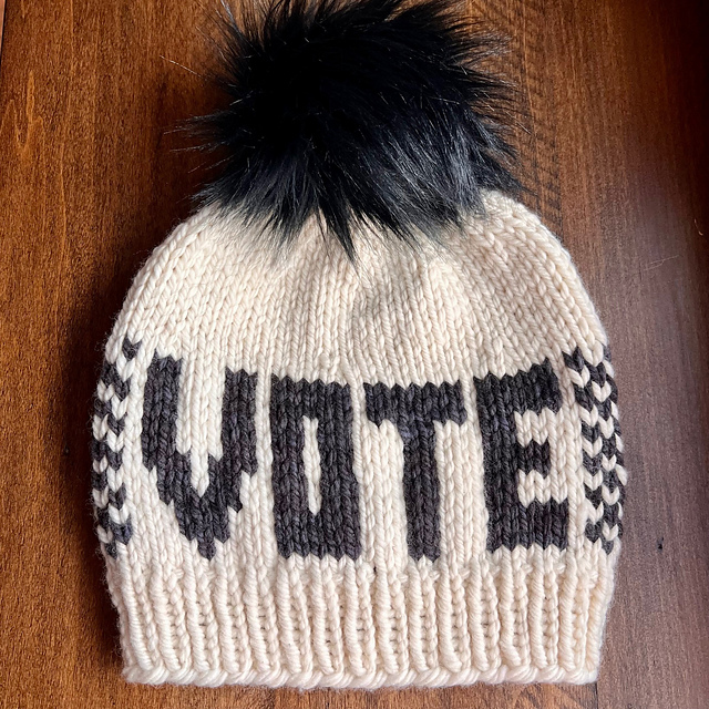 Ravelry: Vote Beanie pattern by Kate Hudon