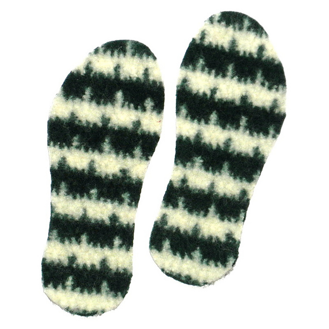 Ravelry: Felted Insoles to Knit or Crochet pattern by Wee Sandy