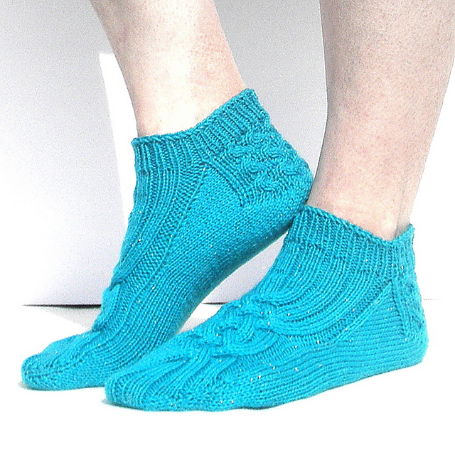 Ravelry: Tuvalu Braid Clog Sock pattern by Wee Sandy