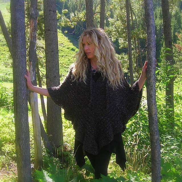 Ravelry: Mama Earth Poncho with Hood pattern by Wee Sandy