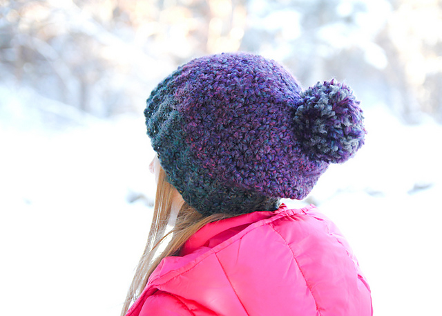 Ravelry: Kids Pompom Toque pattern by Melanie Thomassian