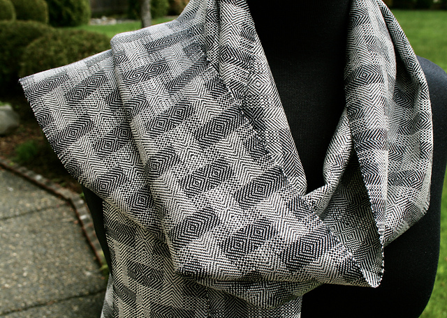 Ravelry: Weever's Basket Weave & Goose Eye Twill Silk Scarves