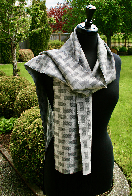 Ravelry: Weever's Basket Weave & Goose Eye Twill Silk Scarves