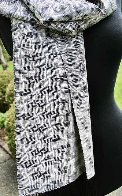Ravelry: Weever's Basket Weave & Goose Eye Twill Silk Scarves