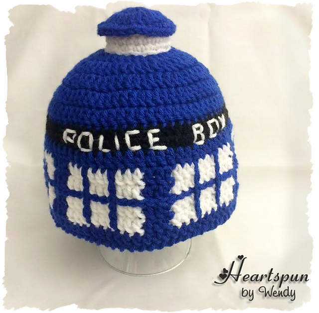 Ravelry: Dr. Who Tardis Hat pattern by Wendy Connor