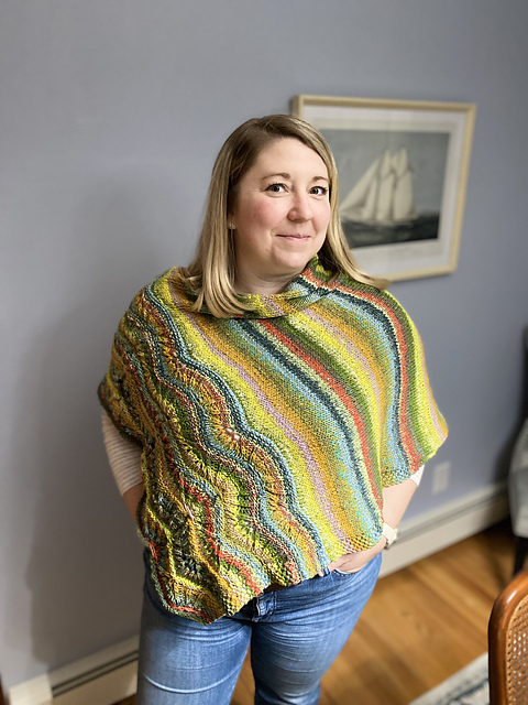 Ravelry: Crescent Beach Poncho pattern by Whitney Terrell