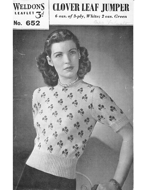 Ravelry: Clover Leaf Jumper pattern by Weldons
