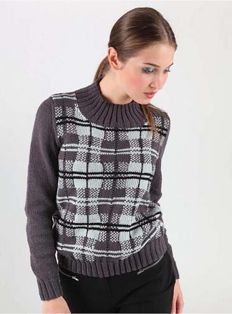 Ravelry: Plaid Jumper pattern by Sian Brown Knitwear Design