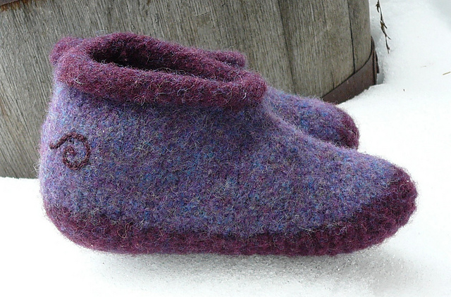 Ravelry: Wild Woolie Felted Bootie Slippers pattern by LenoreG