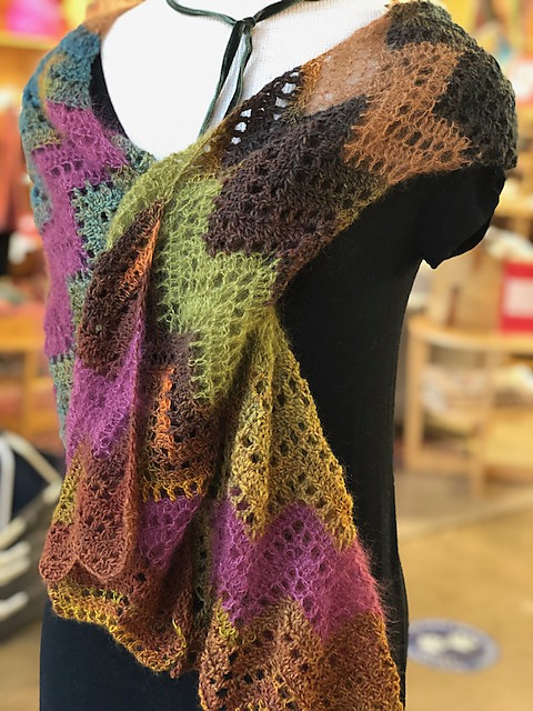 Ravelry: Maya Lattice Wrap pattern by Wildfiber Studio