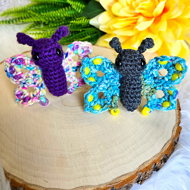 Ravelry: Beaded Fidget Butterfly pattern by Emily Nigro