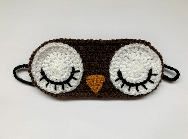 Ravelry: Owl Sleep Mask pattern by Lauren Robinson