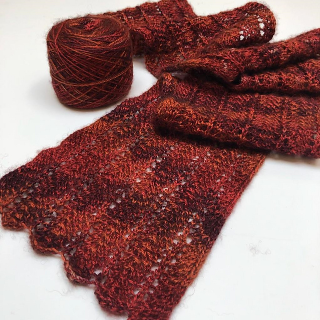 Ravelry: Darcie Scarf pattern by Windy Valley Muskox
