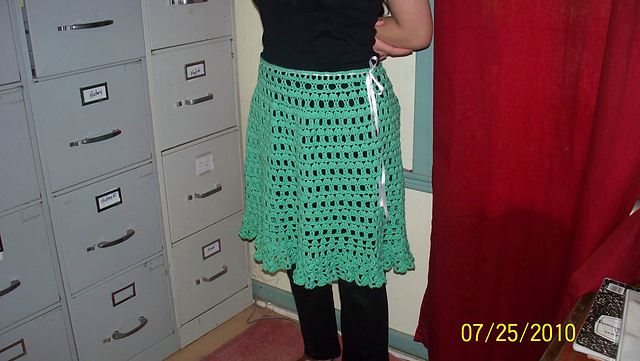 Ravelry: Ruffled Edge Box Shell Skirt pattern by Sandi Marshall