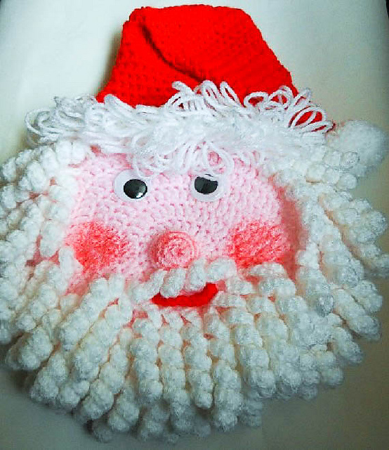 Ravelry: Santa Christmas Wall Hanging pattern by Wistfully Woolen